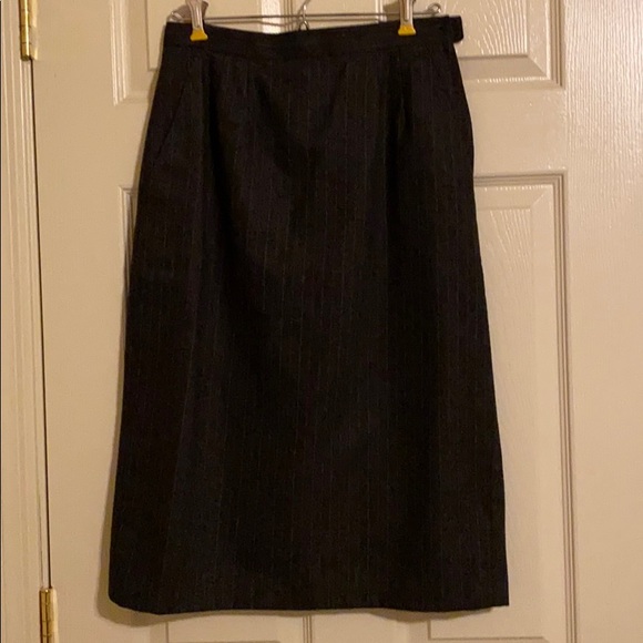 Peabody House | Dresses | Charcoal Business Suit With Rust Grey ...